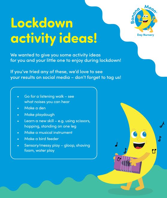 Banana Moon Barnstaple | Lockdown Activity Ideas!